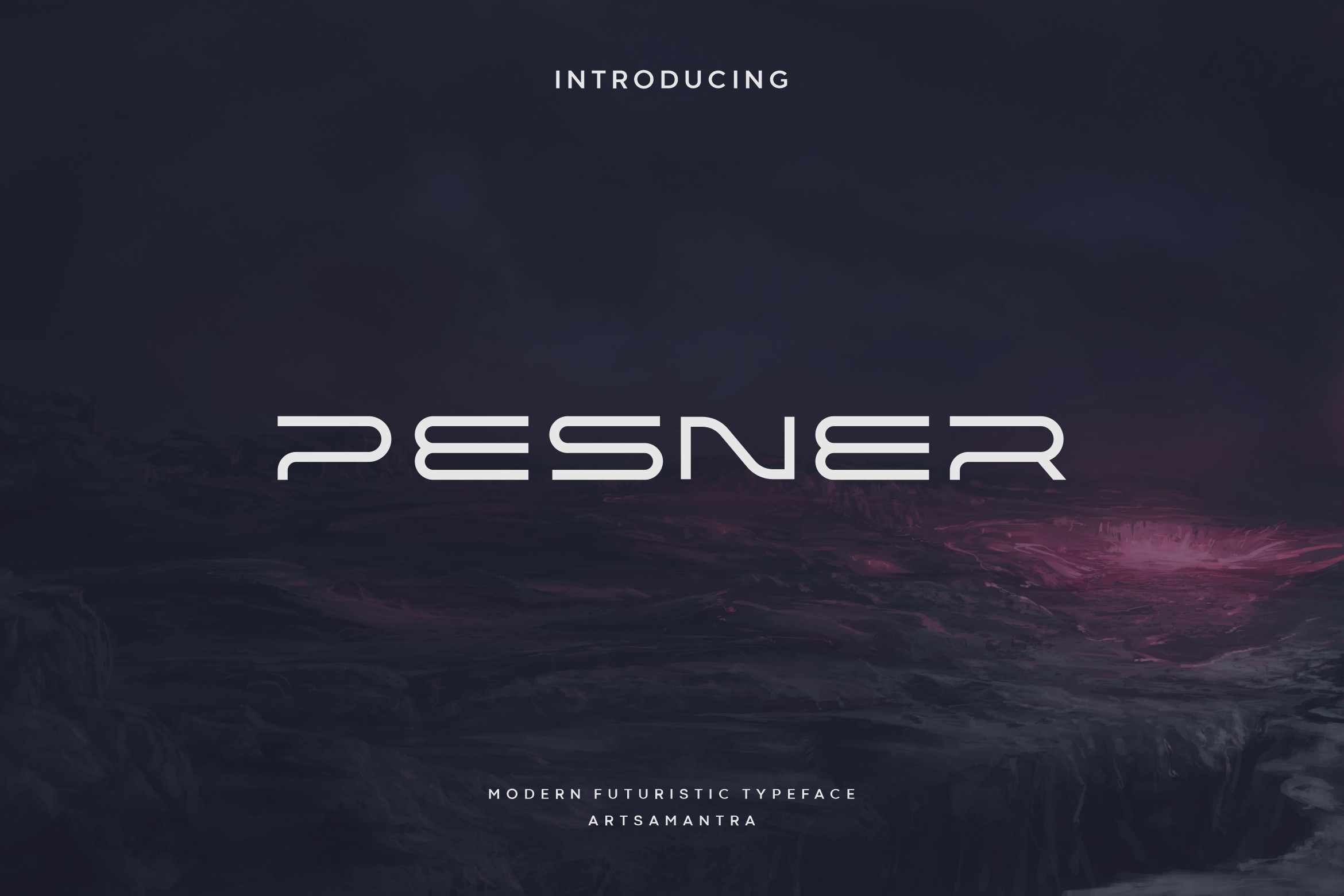 Pesner - Futuristic Typeface, Fonts | GraphicRiver